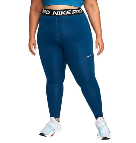 Nike Pro 365 Women's Leggings (Plus Size) (US, Alpha, 3X, Plus, Regular, Navy/Obsidian)