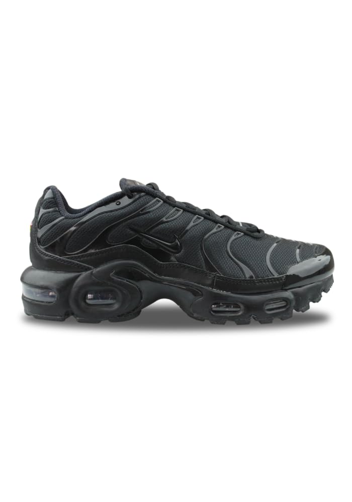 Nike Air Max Plus (gs) Big Kids Cd0609-001 Size 6.5 Black/Black-Black