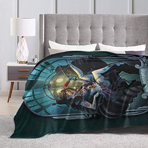 MillicentCob Bioshock Ultra-Soft Micro Fleece Blanket Soft and Warm Throw Blanket Digital Printed Blanket (50"" X40, 60 X 50, 80 X 60)