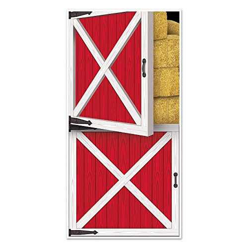 Beistle 54663 Barn Door Cover, 30-Inch by 5-Feet, Multicolor