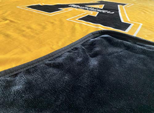 Dormitory 101 Appalachian State University Premium Quality Plush Fleece Blanket - X Large 60"X80". Fits Queen or Twin XL Bedding. Great