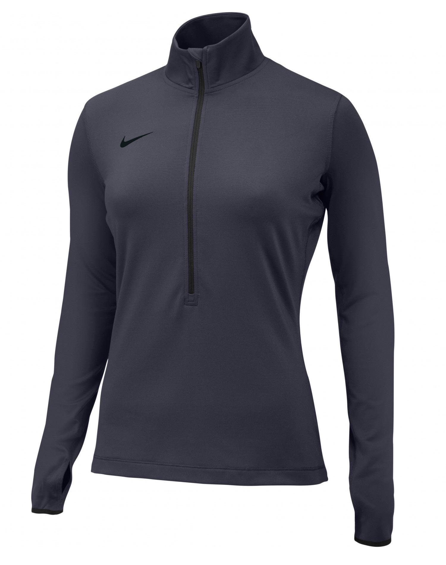 Nike Women's Team Pro Hyperwarm 1/2 Zip 3.0 (X-Small, Black/Anthracite)
