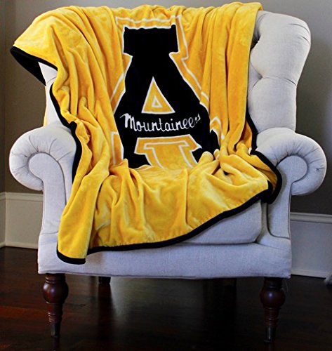 Dormitory 101 Appalachian State University Premium Quality Plush Fleece Blanket - X Large 60"X80". Fits Queen or Twin XL Bedding. Great