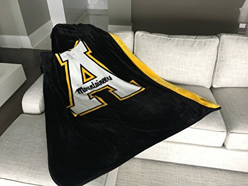 Dormitory 101 Appalachian State University Premium Quality Plush Fleece Blanket - X Large 60"X80". Fits Queen or Twin XL Bedding. Great