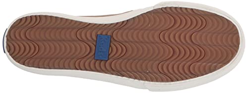 Keds Women's Double Decker Slip ON Sneaker, Tan Leather, 8.5