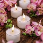 Simcha Tealight Candles No Messy Cleanup Easy Disposal Protects Surfaces Sophisticated Design Burns 8 Hours White Unscented Versatile Usage