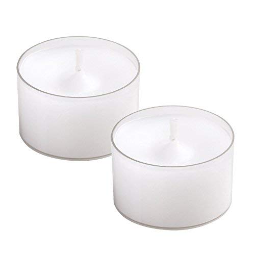 Simcha Tealight Candles No Messy Cleanup Easy Disposal Protects Surfaces Sophisticated Design Burns 8 Hours White Unscented Versatile Usage