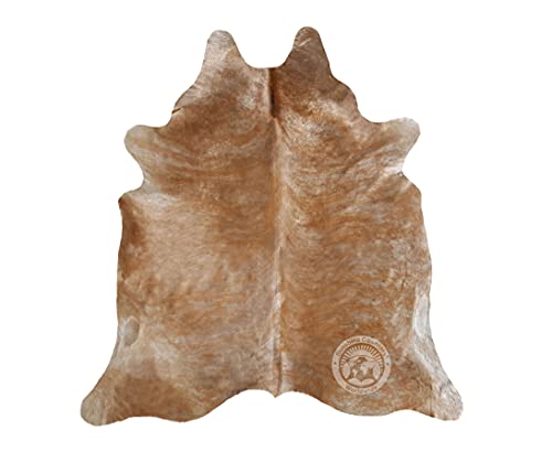 Genuine Palomino Beige Cowhide Rug 6 x 7-8 ft. 180 x 240 cm