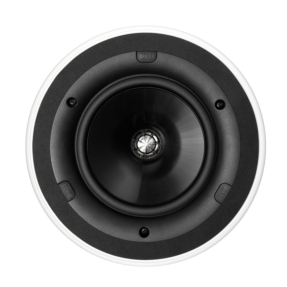 KEF CI160QR Round In-Ceiling Speaker Architectural Loudspeaker (Single),White