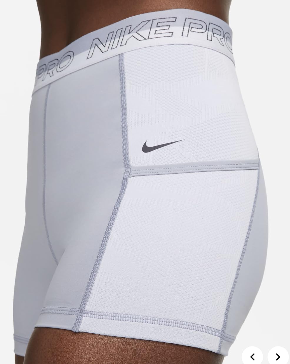Nike Pro Women's High-Waisted 3" Training Shorts with Pockets X-SMALL