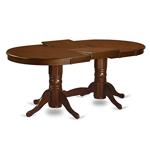 EAST WEST FURNITURE 7 Pc Dining room set Table with Leaf and 6 Kitchen Dining Chairs