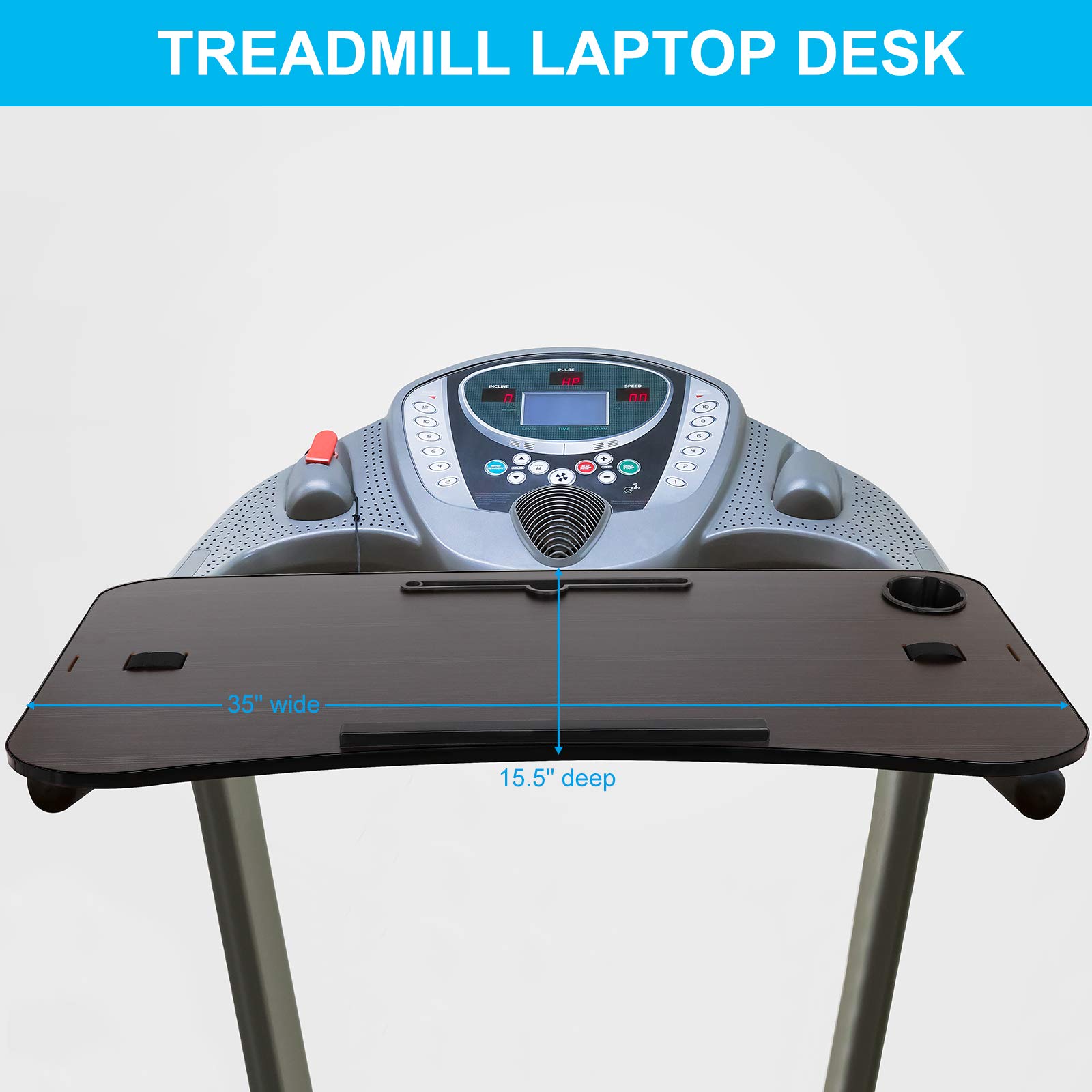 Treadmill Laptop Desk,NEXAN Universal Ergonomic Platform for Notebooks, Tablets, Laptops, Workstation for Treadmill Handlebars up to 35 inches with Cup Tablet Phone Holderā¦