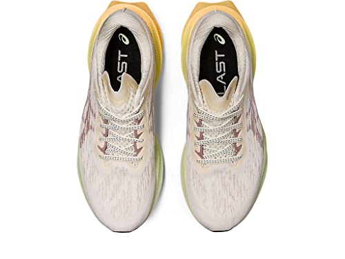 ASICS Women's NOVABLAST 3 Running Shoes, 8.5, Cream/Fawn