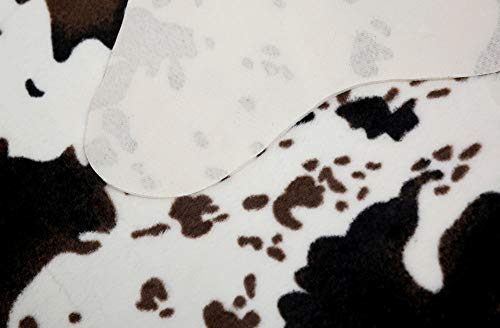 MustMat Cute Cow Print Rug Fun Faux Cowhide Area Rug Nice for Decorating Kids Room 29.5" W x 43.3" L