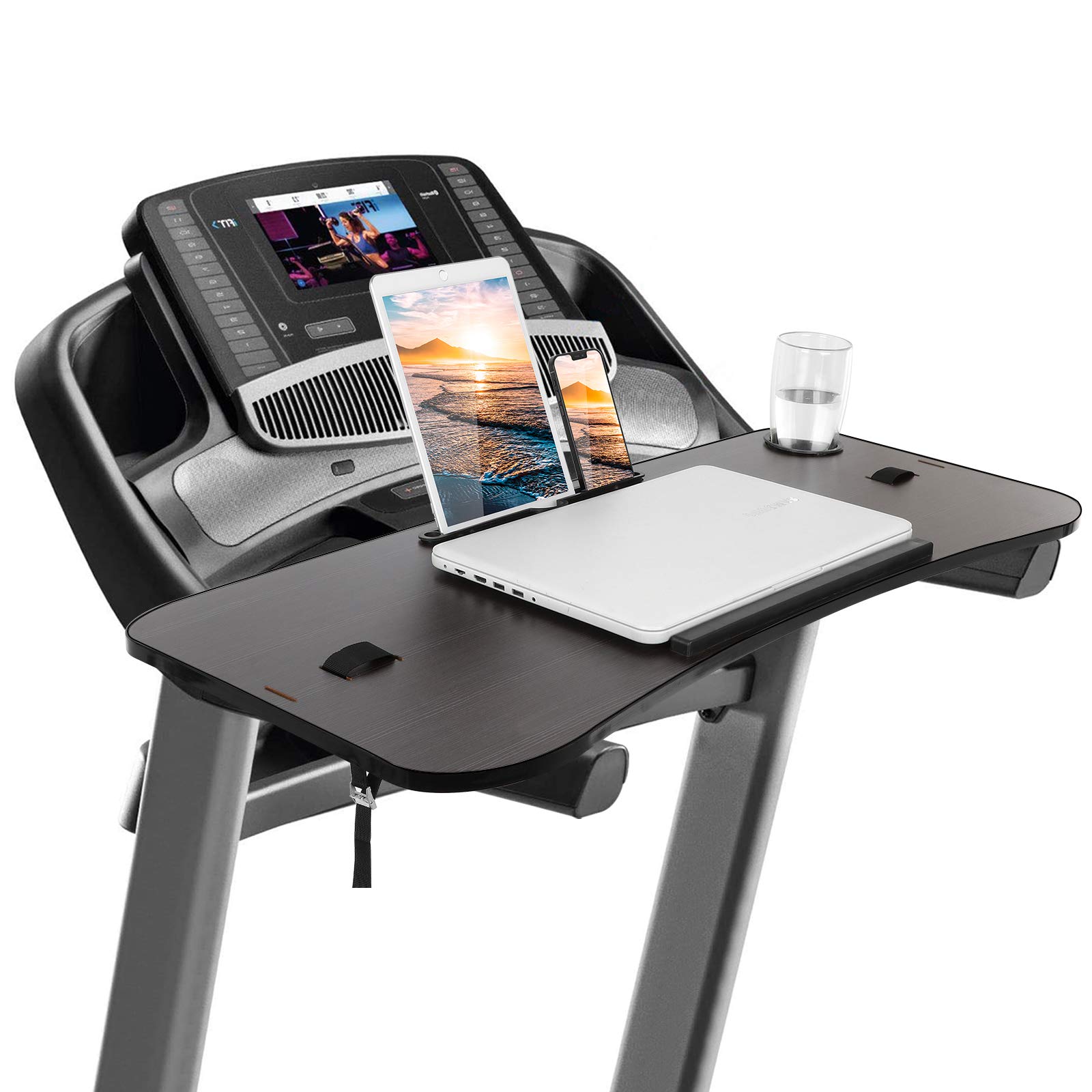 Treadmill Laptop Desk,NEXAN Universal Ergonomic Platform for Notebooks, Tablets, Laptops, Workstation for Treadmill Handlebars up to 35 inches with Cup Tablet Phone Holderā¦