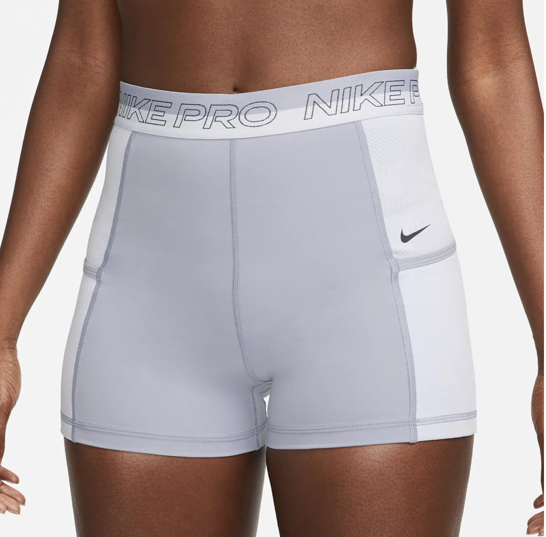 Nike Pro Women's High-Waisted 3" Training Shorts with Pockets Large