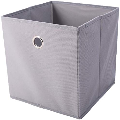 Shinetidy Storage Bins Foldable Cube Organizer Fabric Drawer Set of 6 Gray