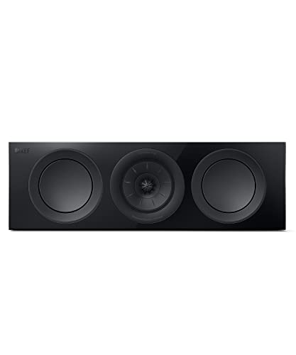 KEF R2 Meta Compact 3 Way Center Channel Speaker (Gloss Black)