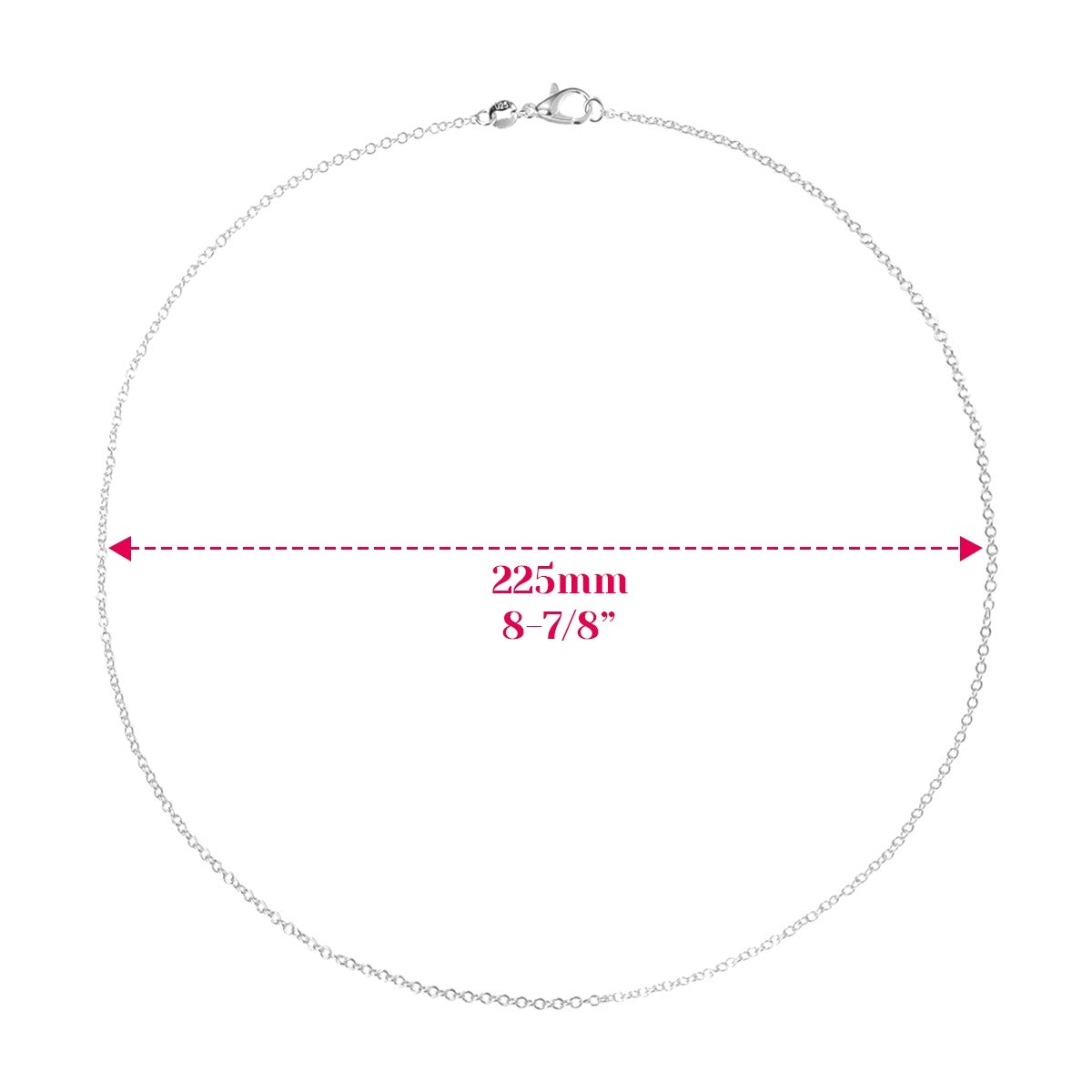 selizo 30 Pack Necklace Chains Bulk for Jewelry Making, Bulk Necklace Chains Silver Plated Cable Chains for Jewelry Making, 1.2 mm (18 Inches)