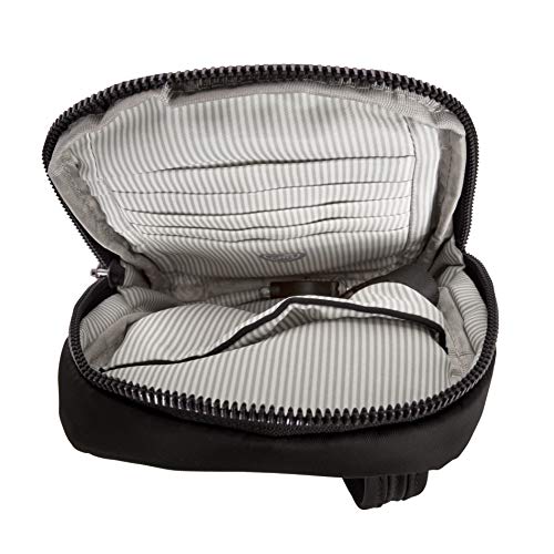 Travelon Women's Anti-Theft Tailored Crossbody Phone Pouch, Onyx, One Size