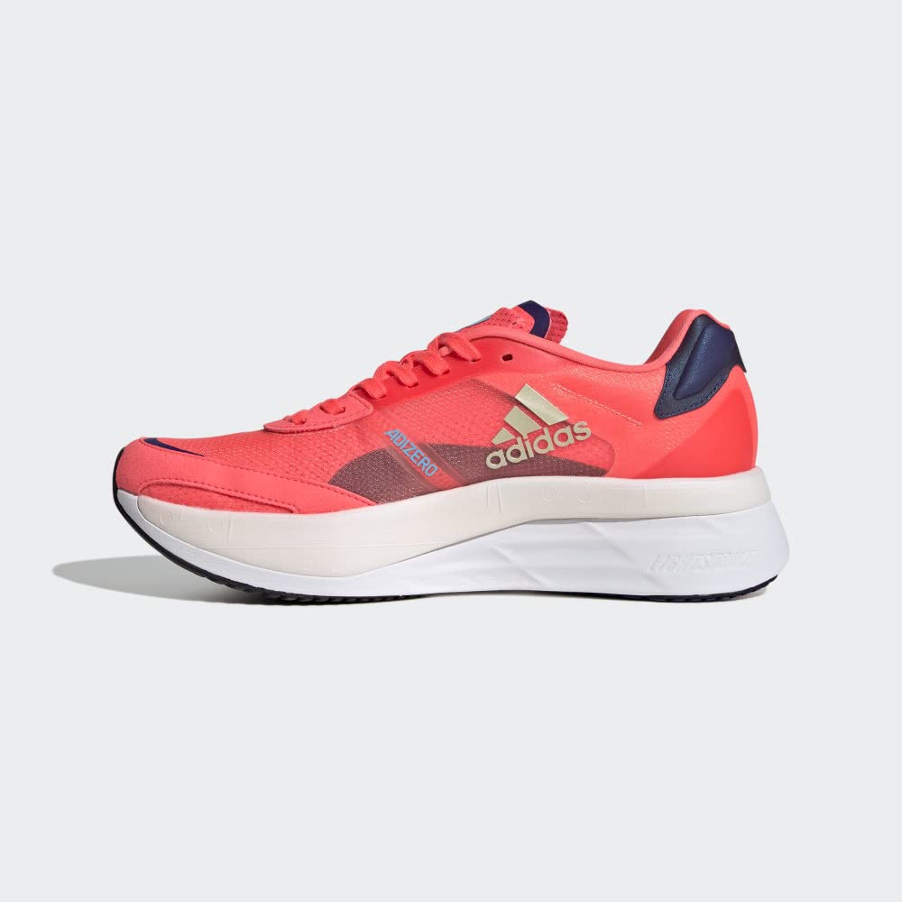 adidas Adizero Boston 10 Turbo/Sandy Beige Metallic/Legacy Indigo 9 B (M)