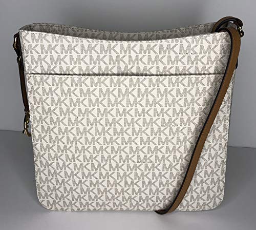 Michael Kors LG Messenger Crossbody bundled with Phone Wristlet (Vanilla/Acorn)