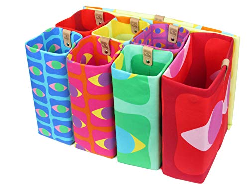 Bright Flagship Prints, 7" 8-pc Tote Set