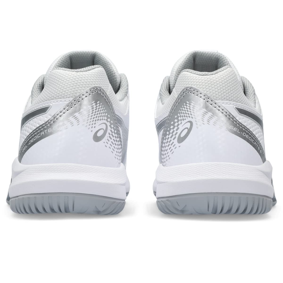 ASICS Women's Gel-Dedicate 8 Tennis Shoe, 7, White/Pure Silver