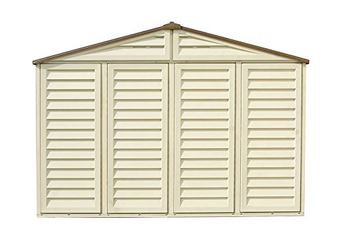 WoodBridge Plus 10 ft. x 10 ft. Vinyl Outdoor Garden Storage Shed