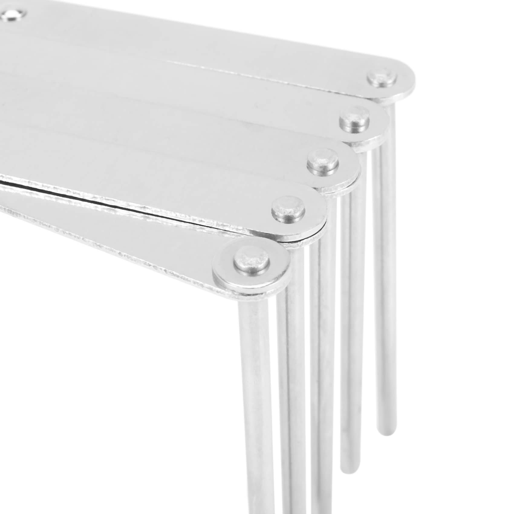 Geuxe 2 Pcs Pot Lid Organizer,Foldable Steel Extended Bowl Sink Plate Stand Holder Drainer Shelf