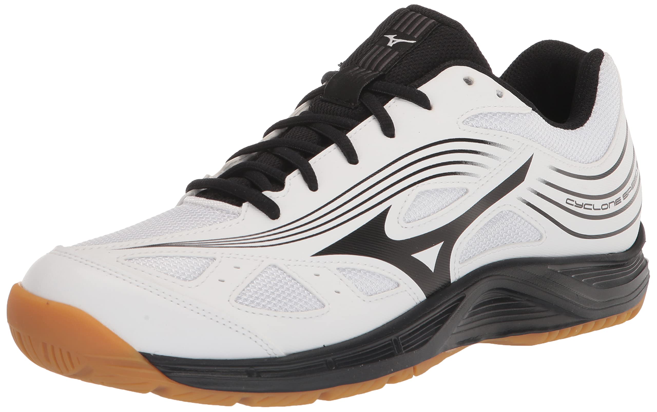 Mizuno womens Cyclone Speed 3 Volleyball Shoe, White/Black, 8 US