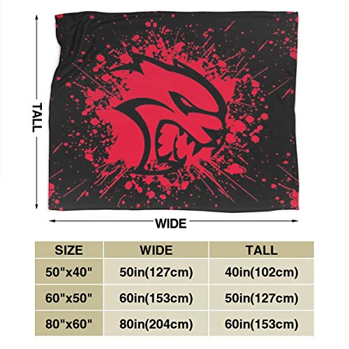 Baulerd Dodge Hellcat Ultra-Soft Micro Fleece Blanket 50"" x40