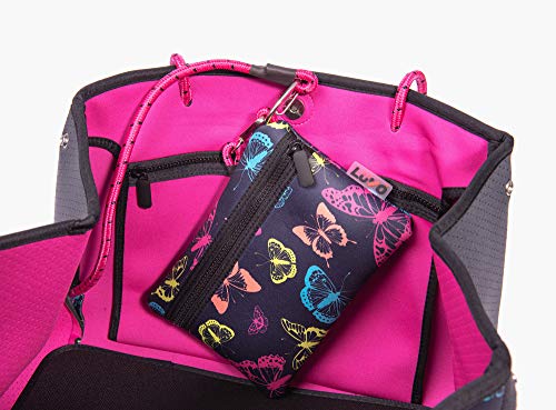 Luvo - Women's Neoprene Phantom Tote Handbags - Travel - Butterfly