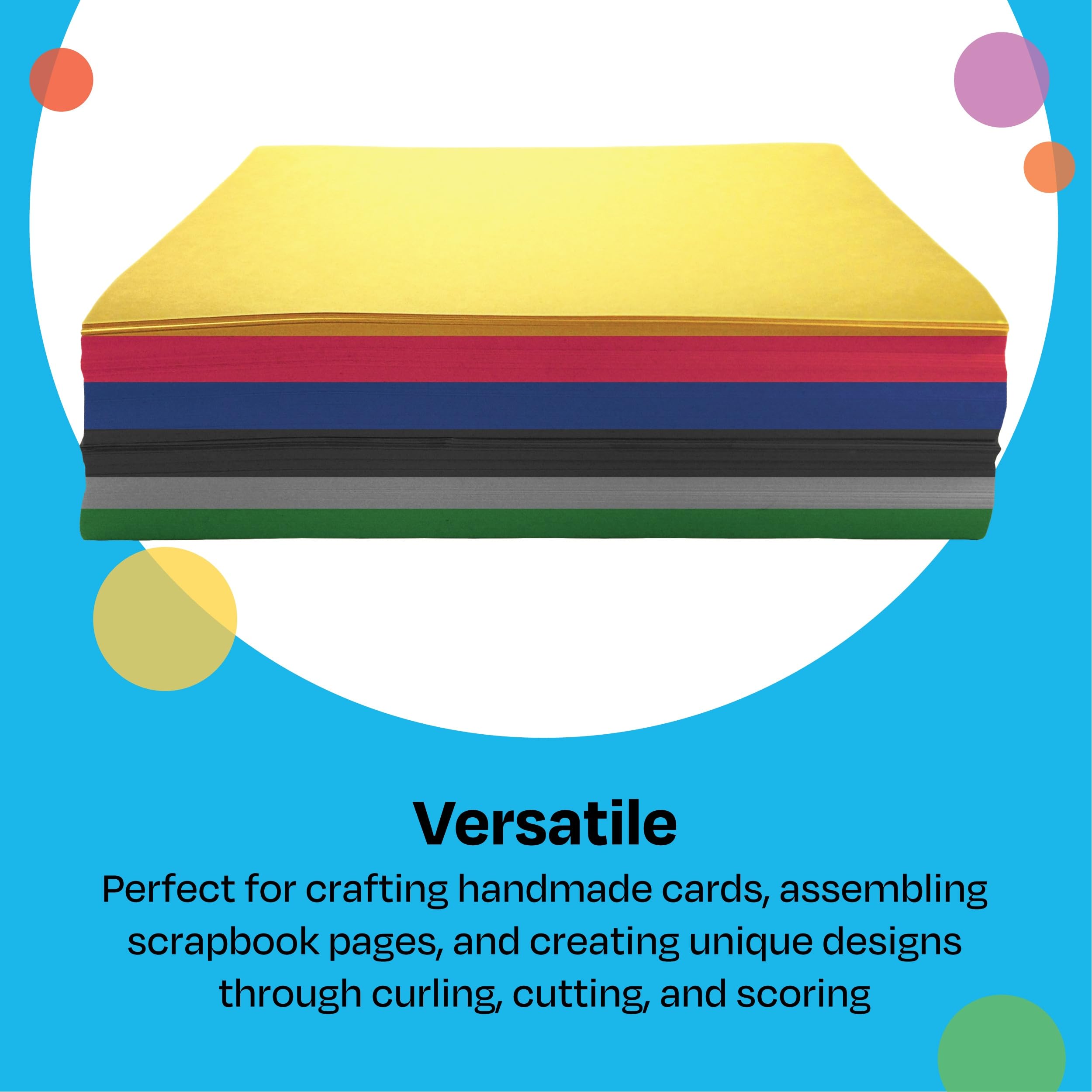 Childcraft Construction Paper, 9 x 12 Inches, Assorted Colors, 500 Sheets - 1465886