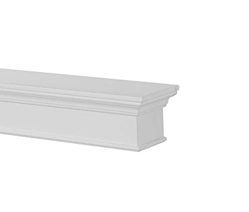 Pearl Mantels 610-72 Henry Mantel Shelf MDF, 72", White Paint