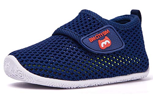 BMCiTYBM Baby Sneakers Girl Boy Tennis Shoes First Walker Shoes 6-12 Months Infant Navy Blue