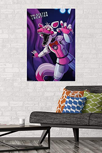 Trends International Five Nights at Freddy's: Sister Location - Funtime Foxy Wall Poster, 22.375" x 34", Unframed Version