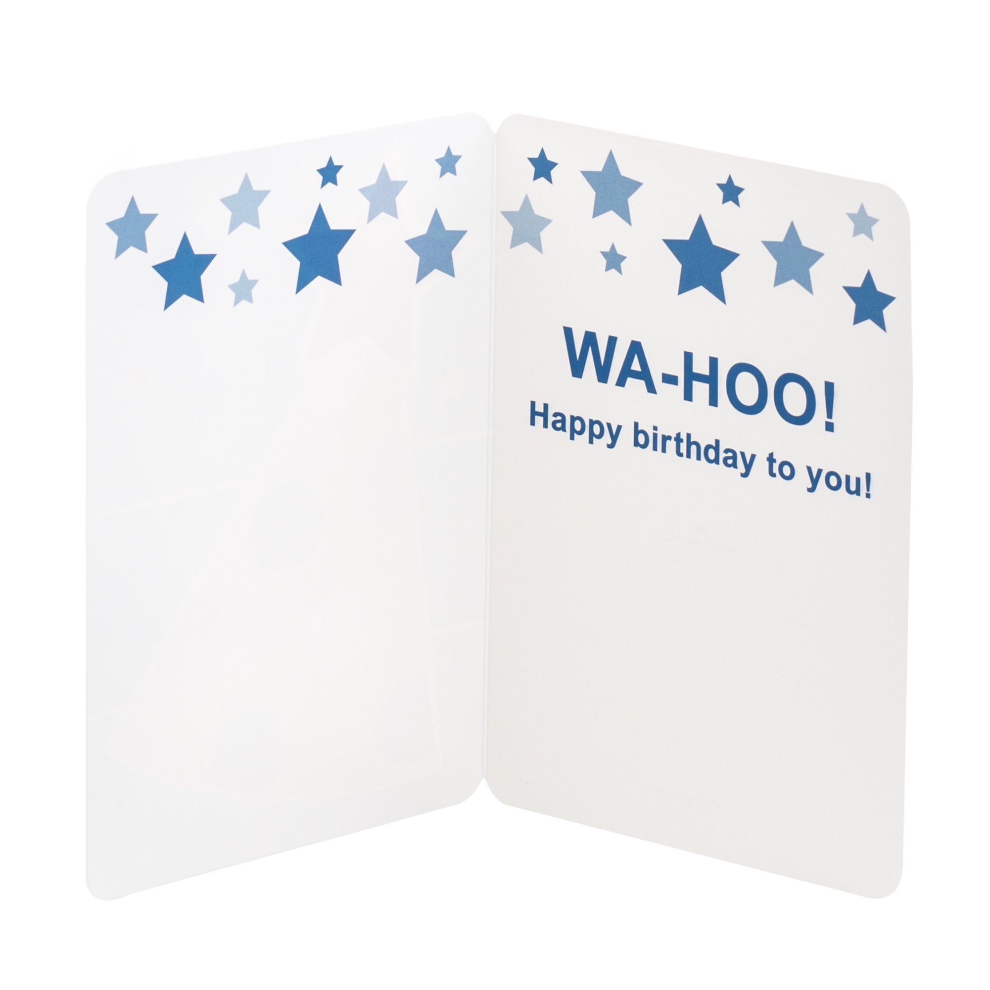 Hallmark 13" Large Gift Bag with Birthday Card and Tissue Paper (Blue with Stars, Birthday Boy)