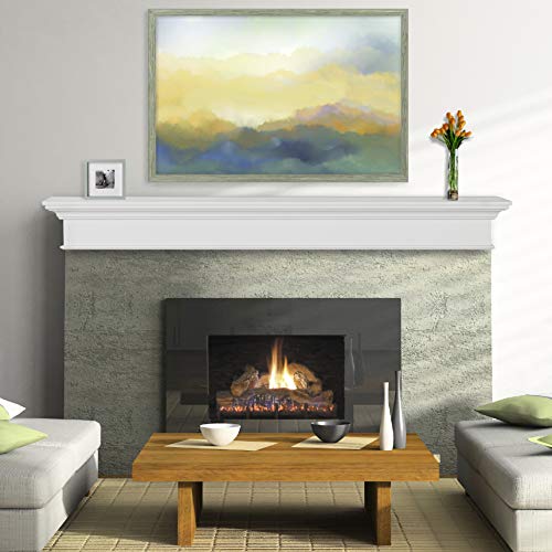 Pearl Mantels 610-72 Henry Mantel Shelf MDF, 72", White Paint
