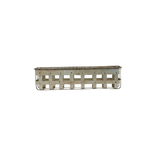 Creative Co-Op Set of 3 Rectangle Open Weave Iron Baskets