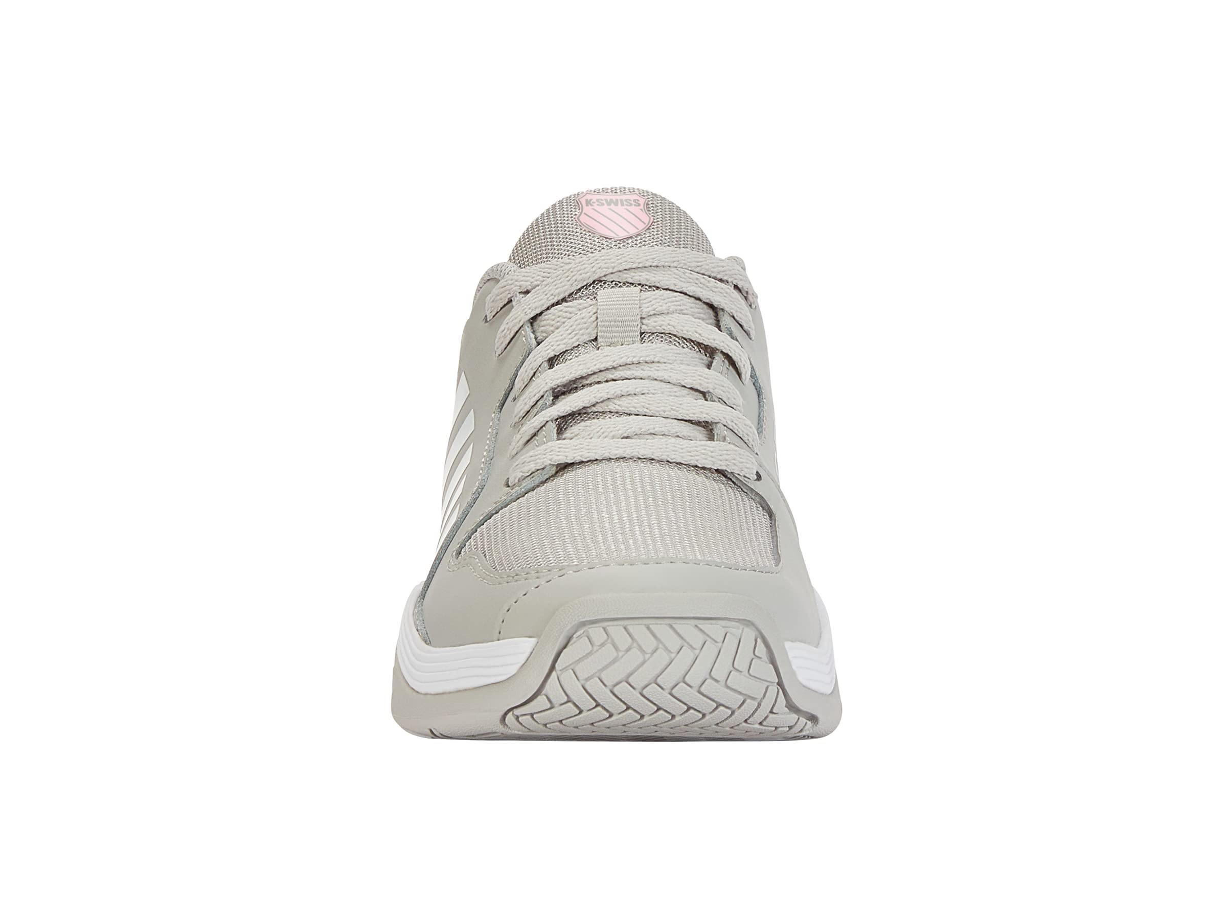 K-Swiss Women's Court Express Pickleball Shoe, Vapor Blue/White/Coral Blush, 8.5 M