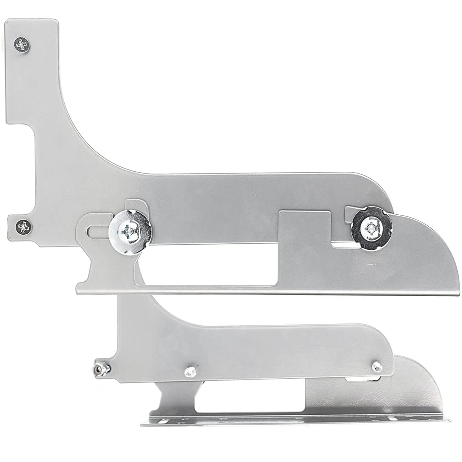 HRepair 5WD-DMKIT Metal Door Shelf Mount Silver Kit For 5wb1 5wb2 5cw2 Organizer Basket Series RV Pull Out Wire Baskets Cabinet Kitchen Cookware Organizers Waste Containers