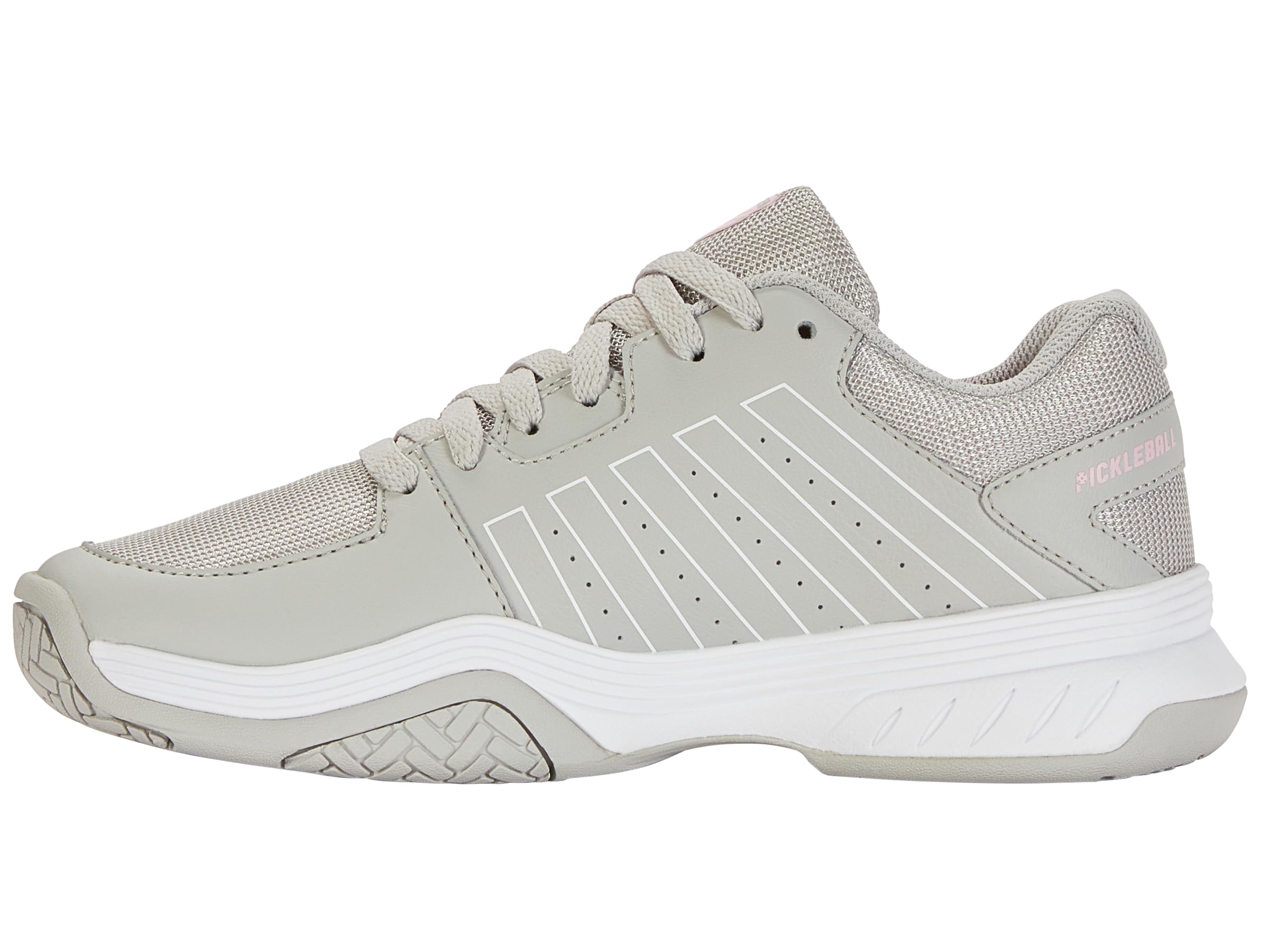 K-Swiss Women's Court Express Pickleball Shoe, Vapor Blue/White/Coral Blush, 8.5 M