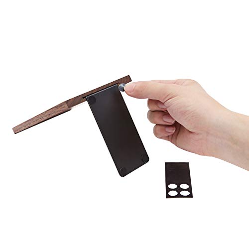 Pandapark Wood Decorative Bookends,Non-Skid Bookend for Shelves,Heavy Duty Bookends,Book Stand for Books/CDs,1 Pair