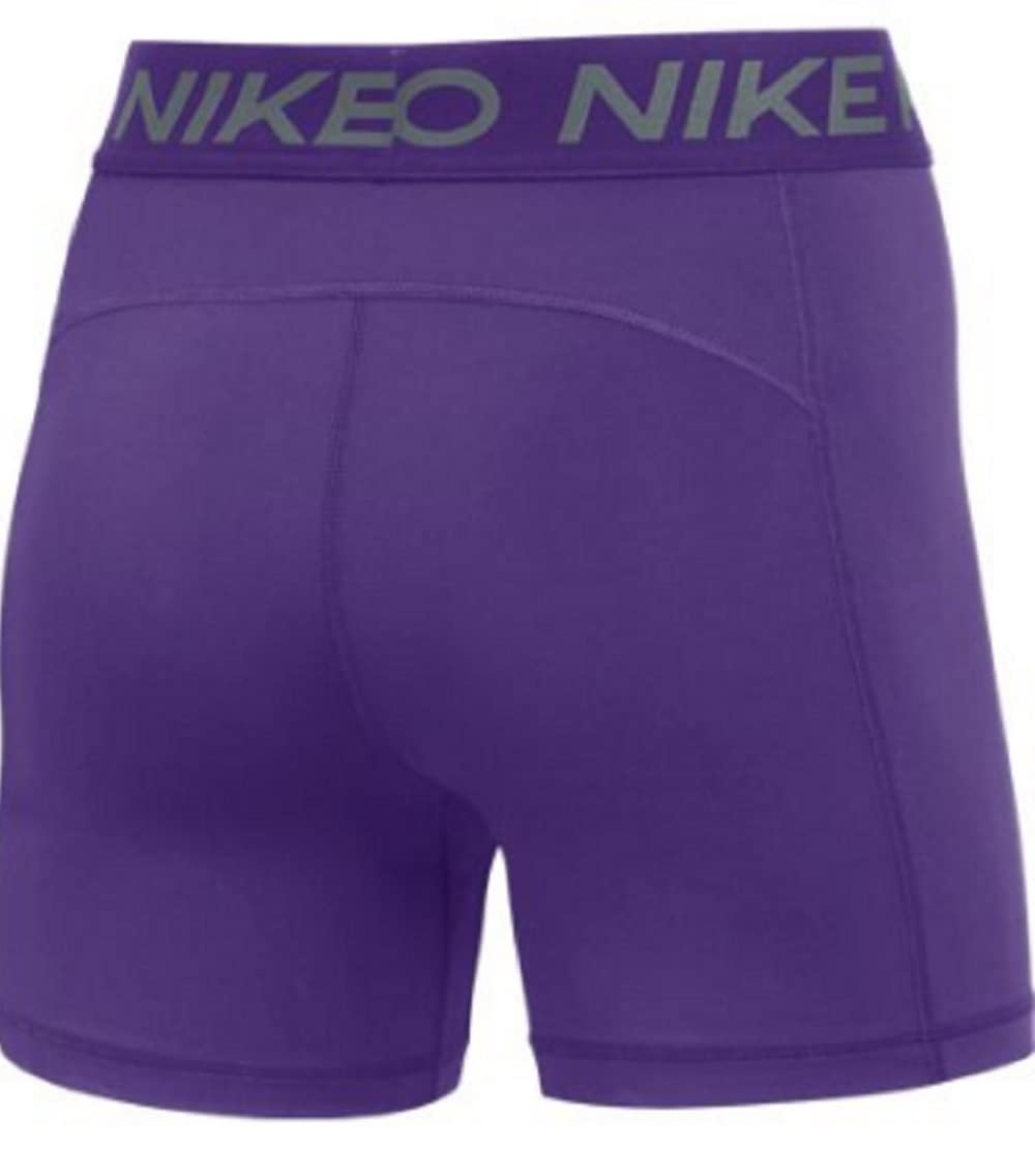 Nike Women's Pro 365 5 Inch Shorts (Medium, Purple)