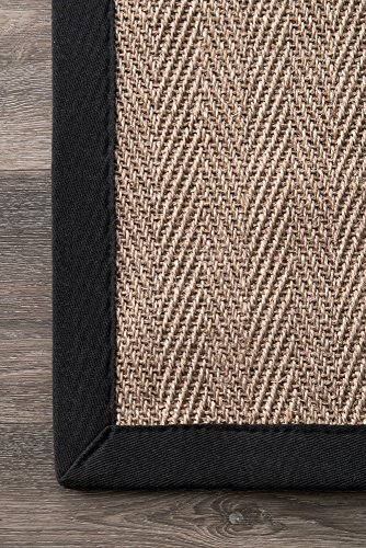 nuLOOM Lauren Casual Solid Area Rug, 3' x 5', Black