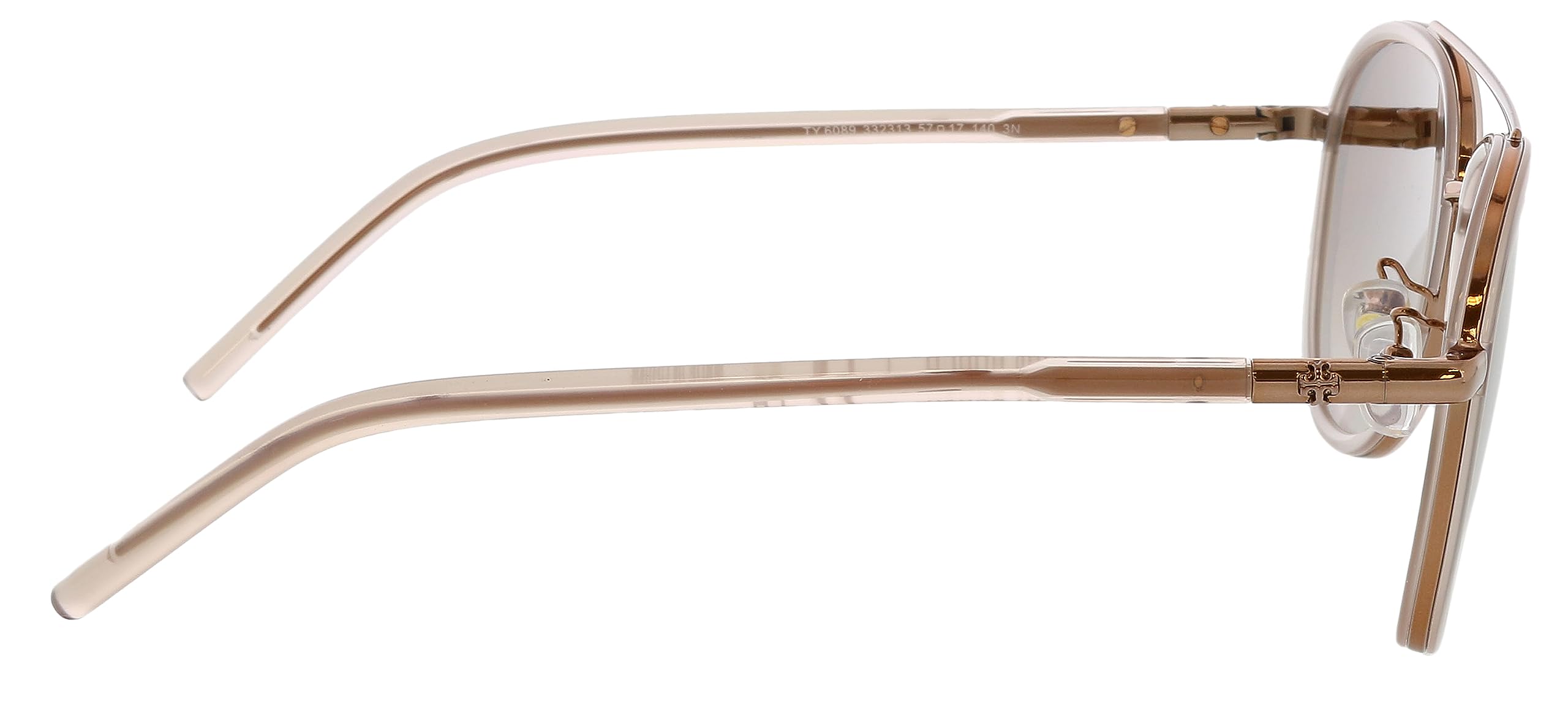 Tory Burch Sunglasses TY 6089 332313 Shiny Rose Gold/Milky Pink