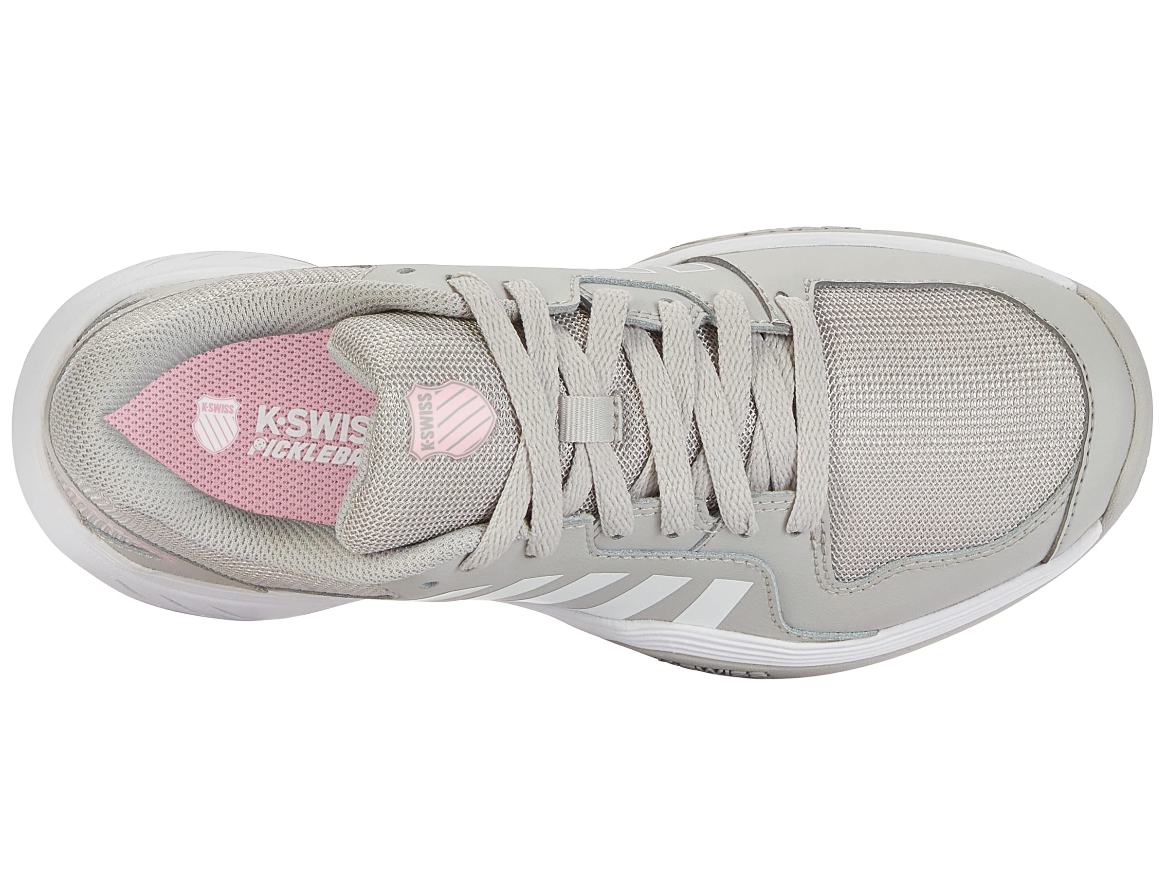 K-Swiss Women's Court Express Pickleball Shoe, Vapor Blue/White/Coral Blush, 8.5 M