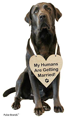 Pulse Brands Engagement Photo Prop Sign - My Humans are Getting Married - Engagement Gifts - Bride to Be - Engaged - Engagement Gifts for Couples