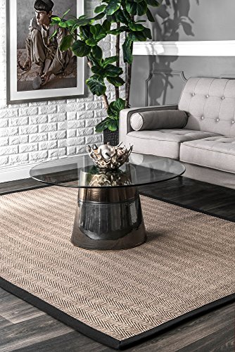 nuLOOM Lauren Casual Solid Area Rug, 3' x 5', Black